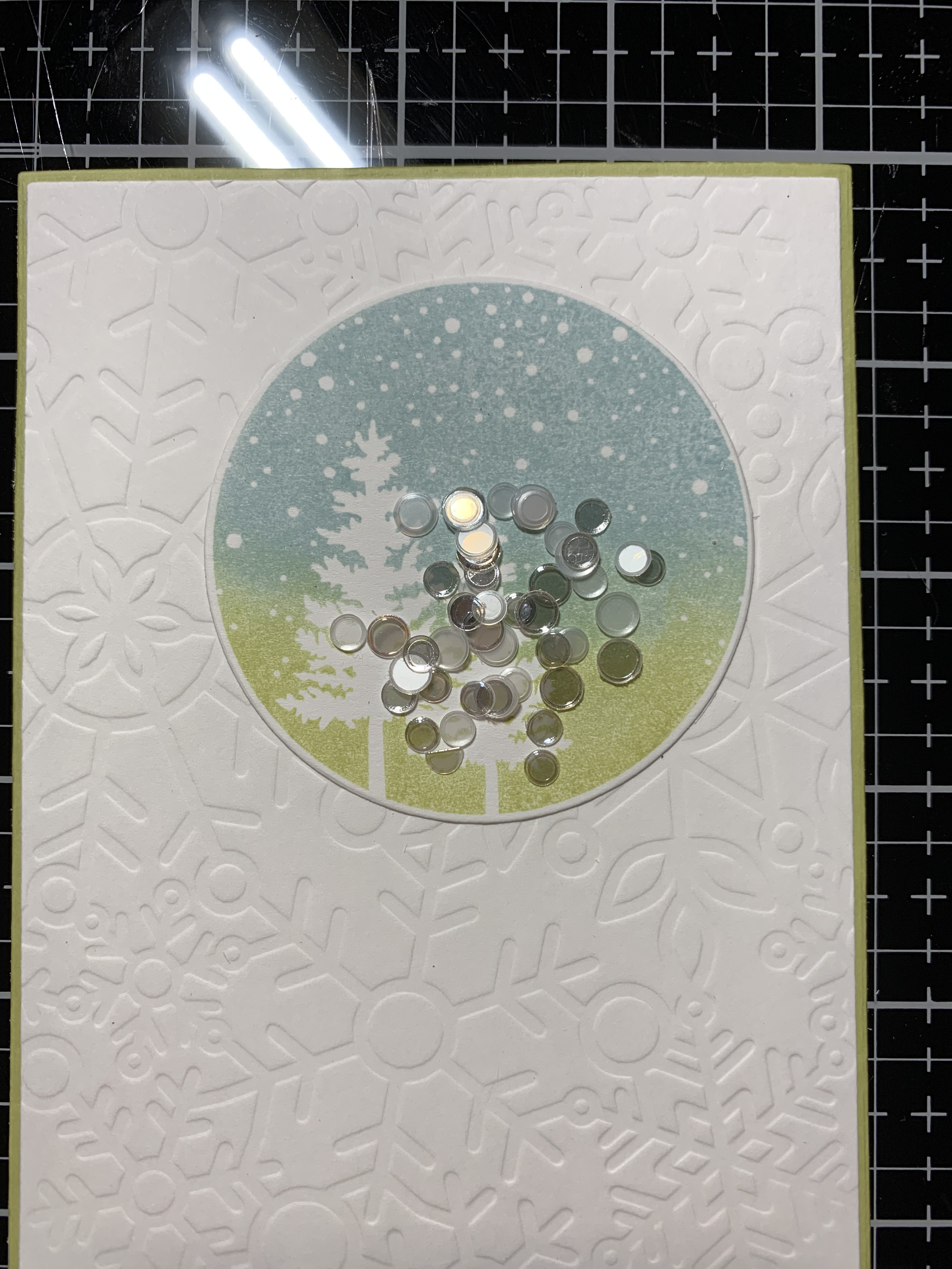 Joy Card w/Shaker Window – Kampa Kreations