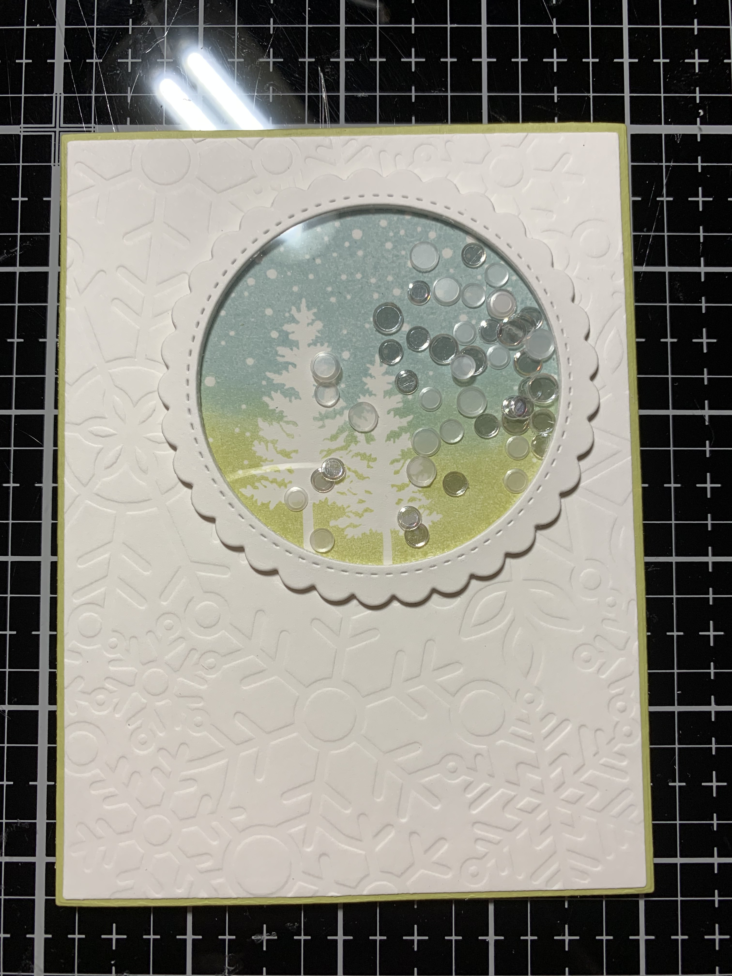 Joy Card w/Shaker Window – Kampa Kreations