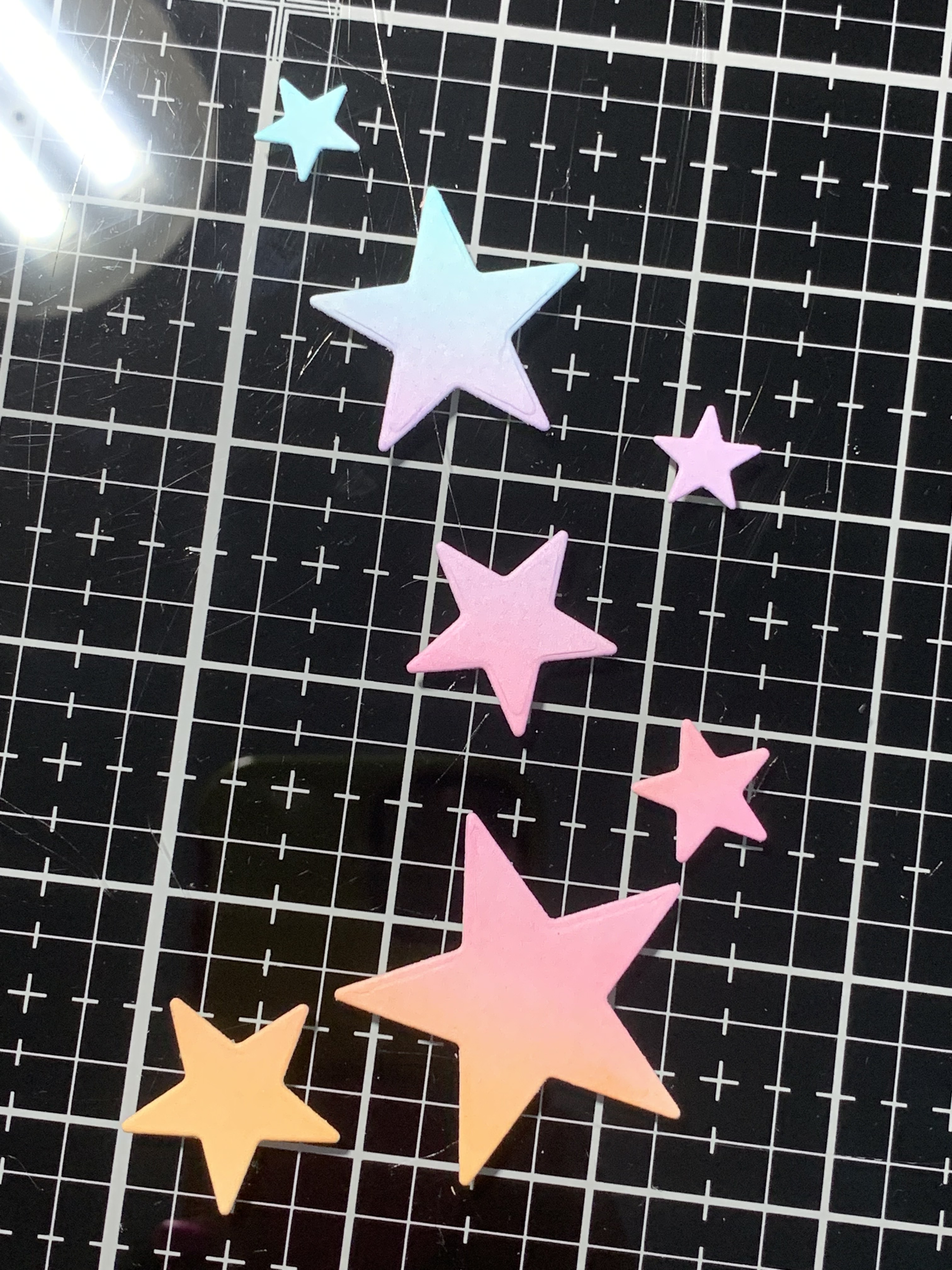 Fading Stars Stencil Ink Blended – Congrats – Kampa Kreations