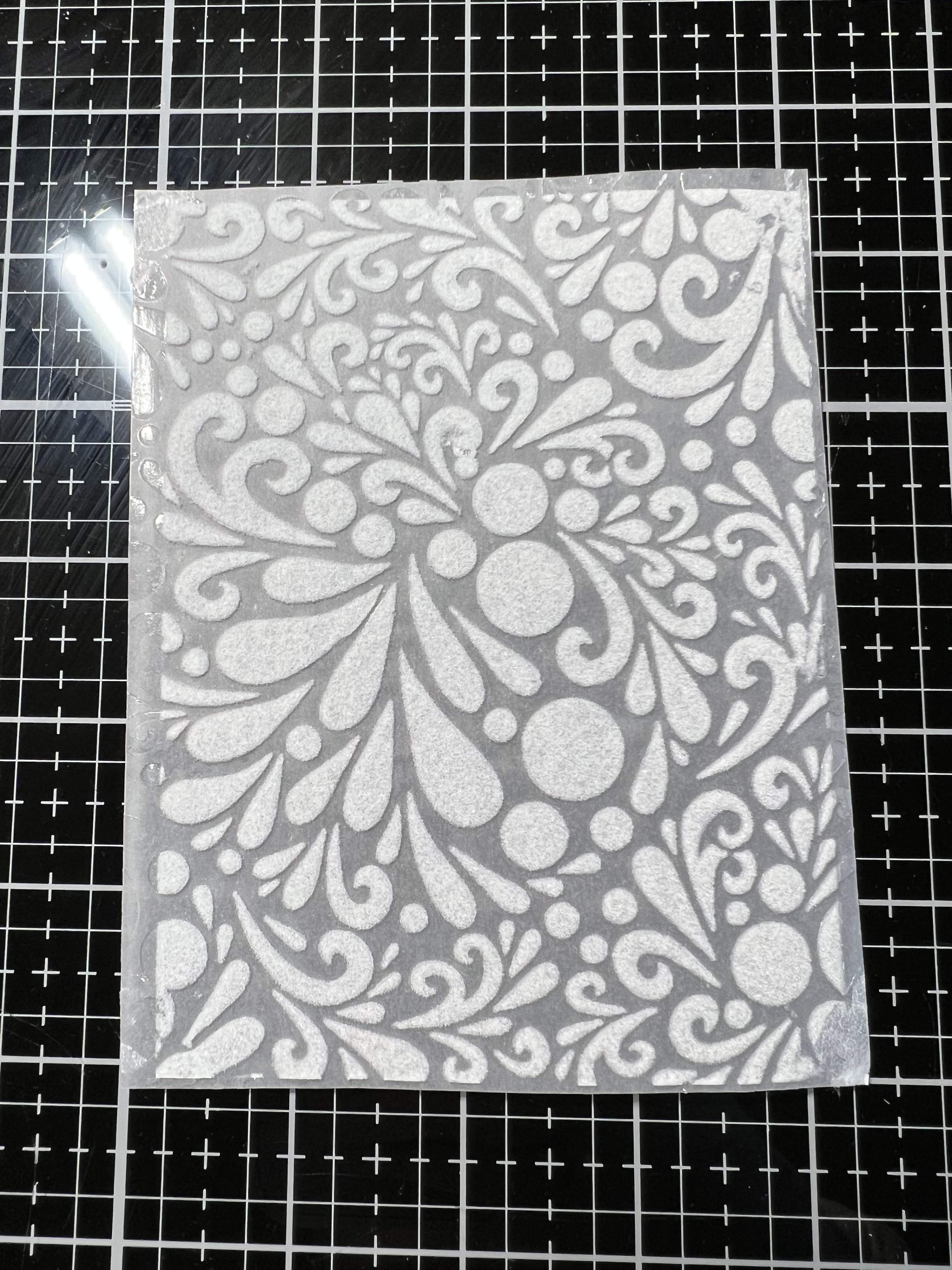 Flocking On Vellum – Kampa Kreations