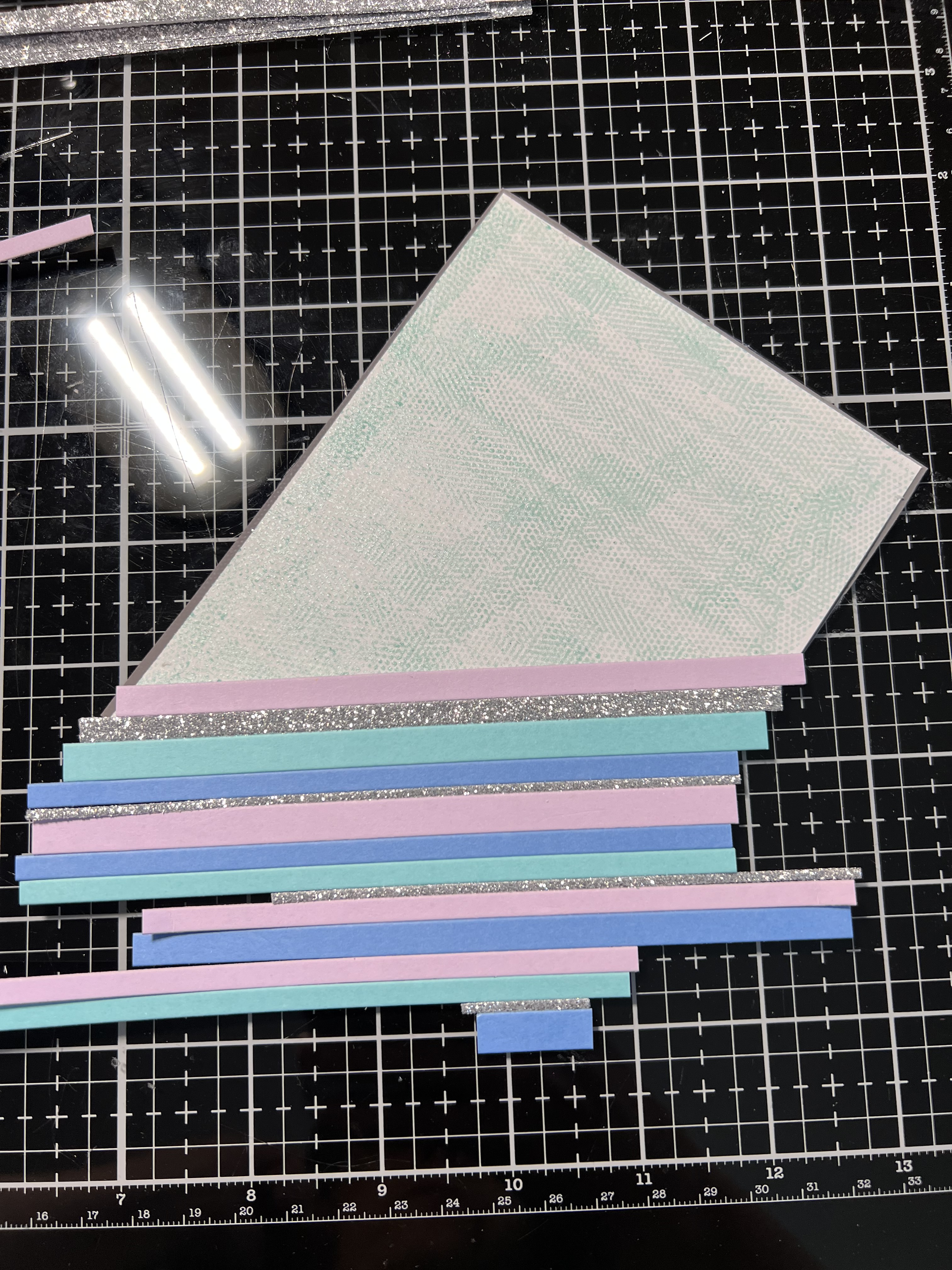 Create A Background w/Cardstock Strips! – Kampa Kreations