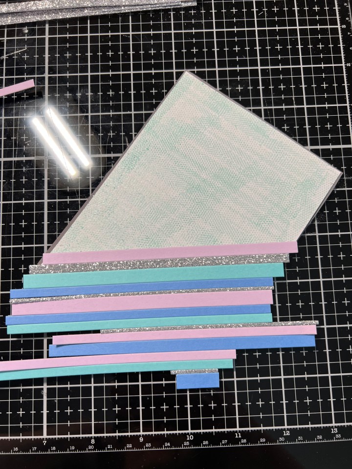Create A Background w/Cardstock Strips! – Kampa Kreations