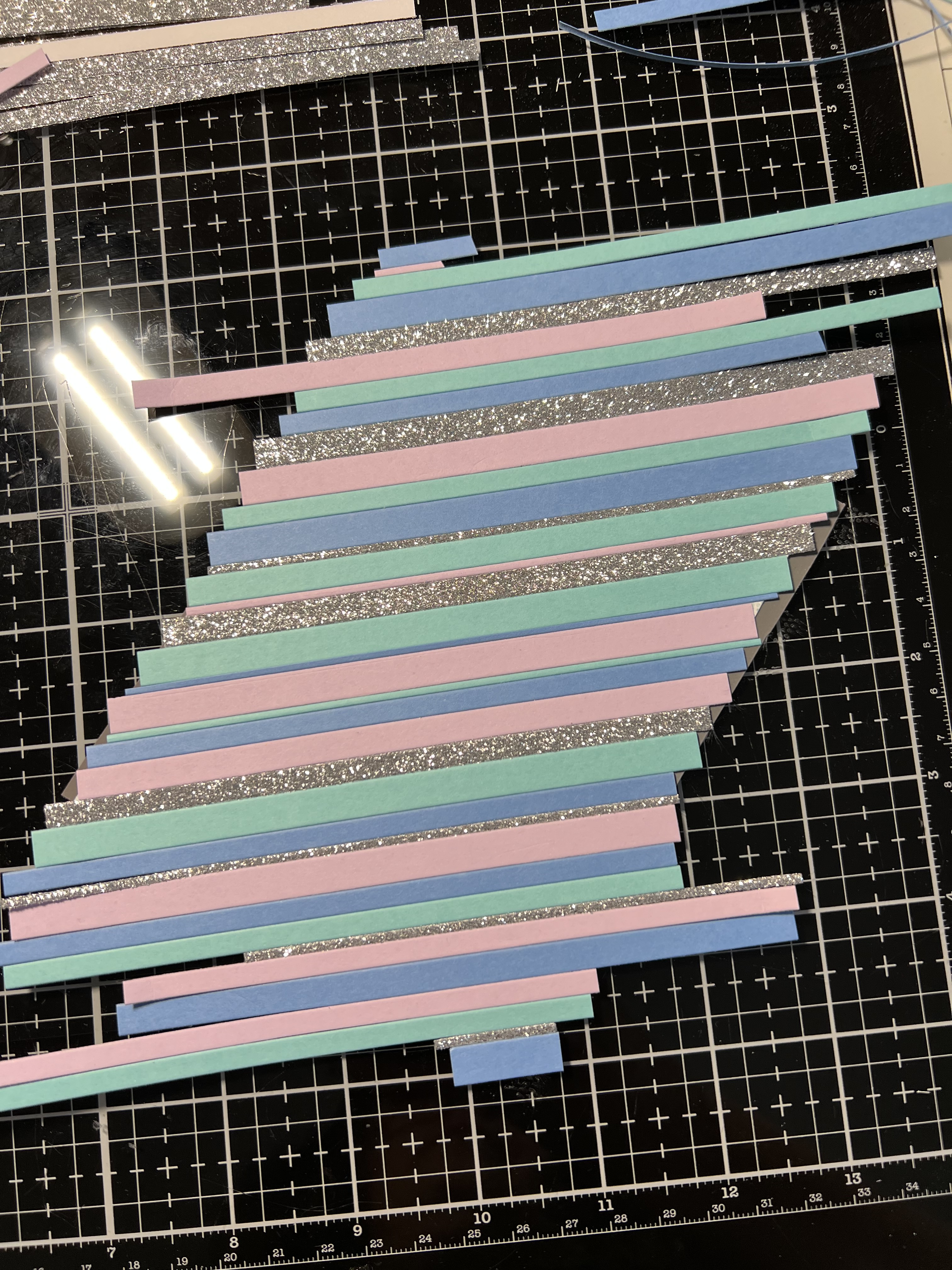 Create A Background w/Cardstock Strips! – Kampa Kreations