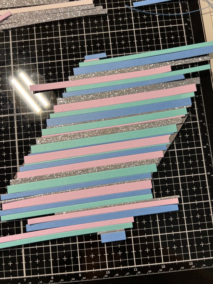 Create A Background w/Cardstock Strips! – Kampa Kreations