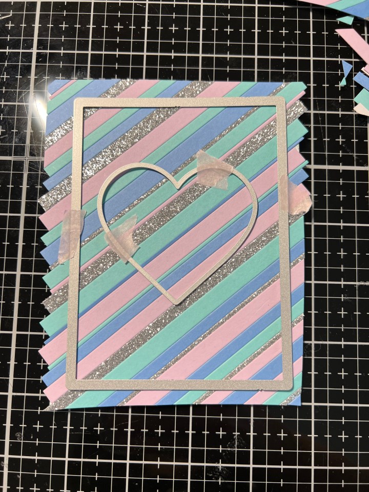 Create A Background w/Cardstock Strips! – Kampa Kreations